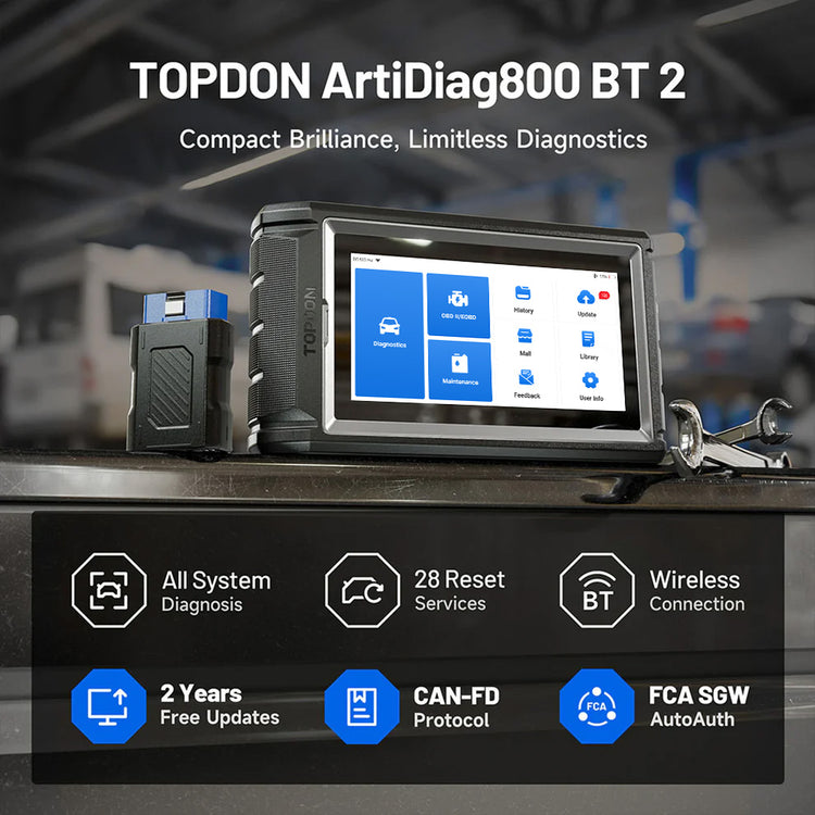 TOPDON Mid-level Diagnostic Tool | ArtiDiag800 BT 2 – TOPDON EUROPE